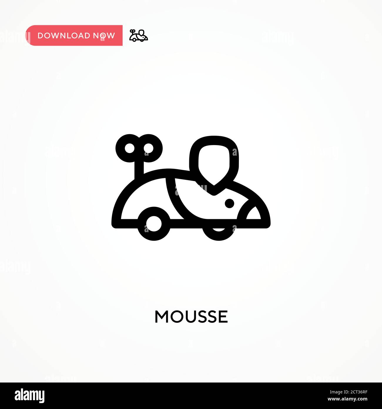 Mousse Simple vector icon. Modern, simple flat vector illustration for ...