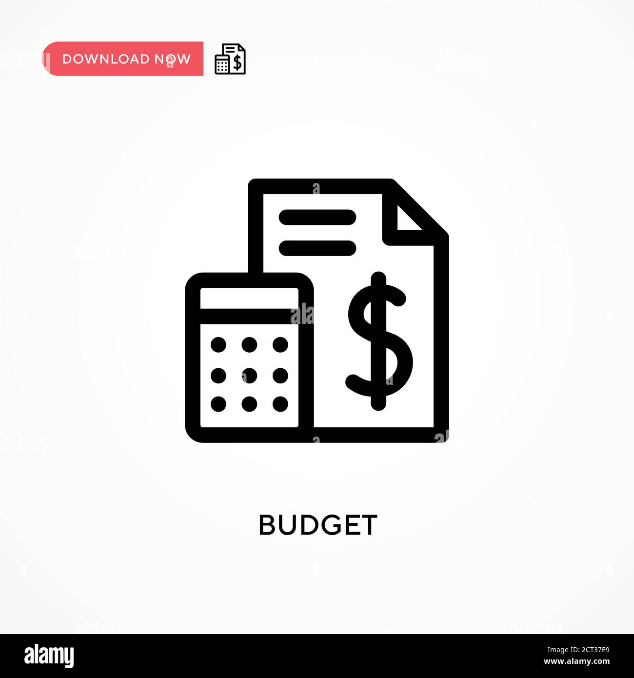 Budgeting calculation Stock Vector Images - Alamy