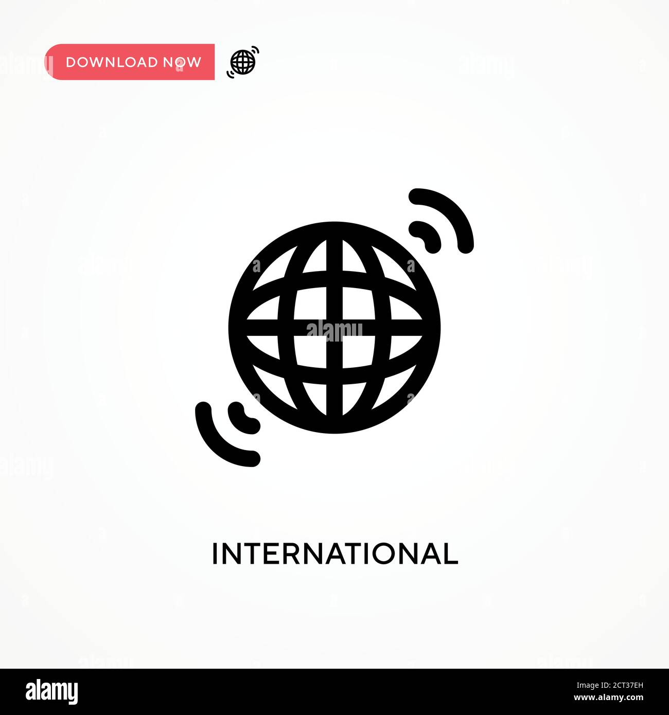 International Simple vector icon. Modern, simple flat vector ...