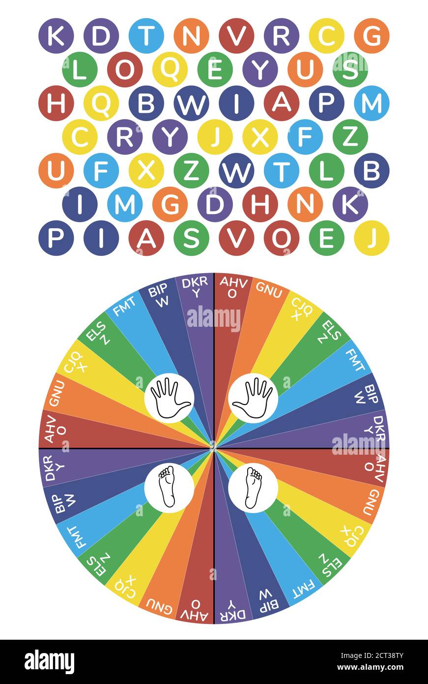 twister game alphabet Stock Vector Image & Art - Alamy