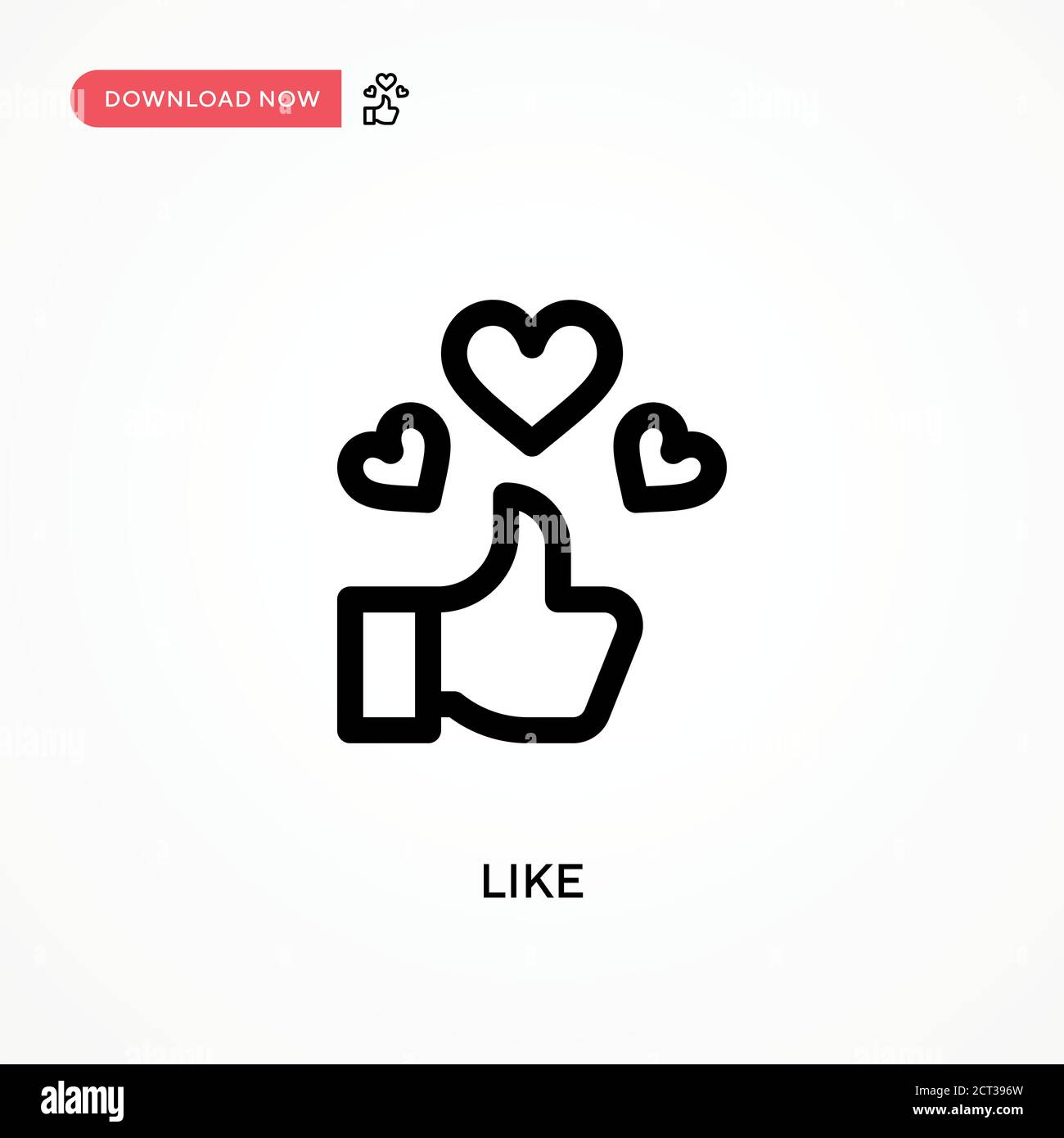 Like Simple vector icon. Modern, simple flat vector illustration for ...