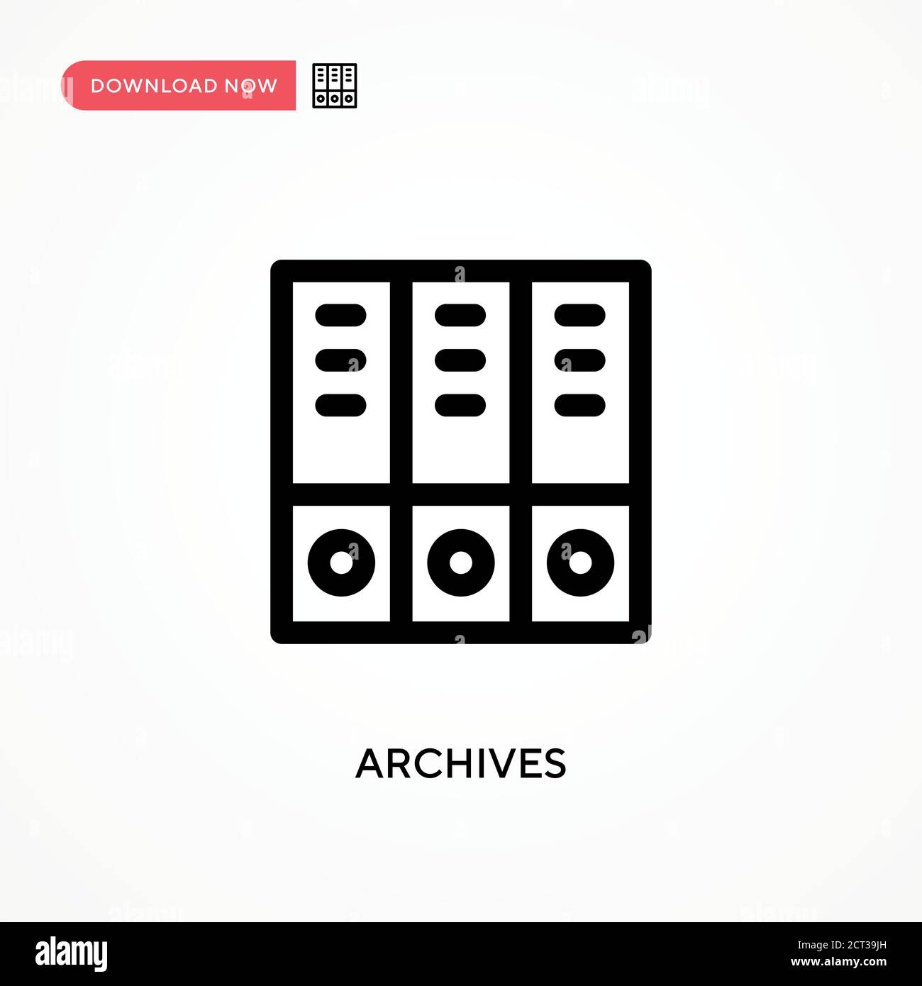 Archives Simple vector icon. Modern, simple flat vector illustration ...