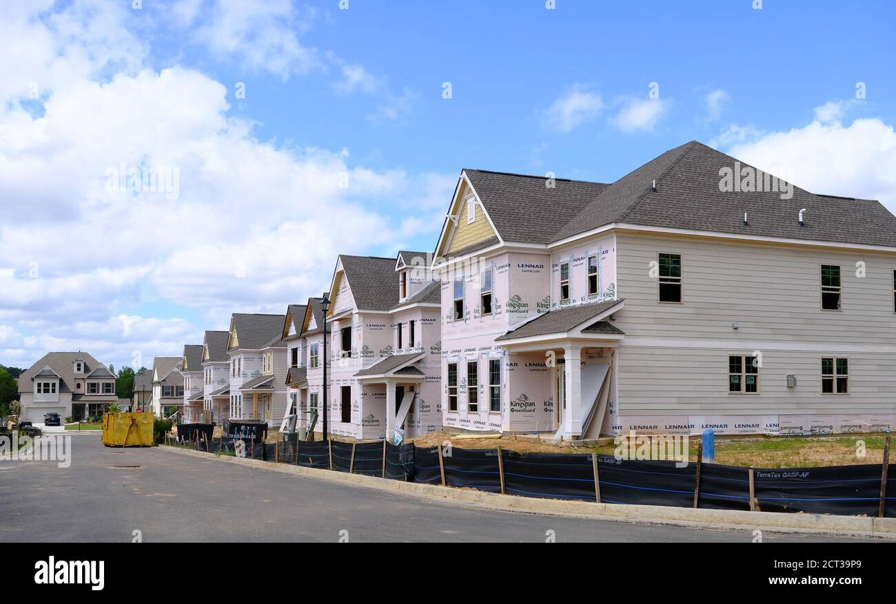 New RowHouse Construction Stock Photo - Alamy
