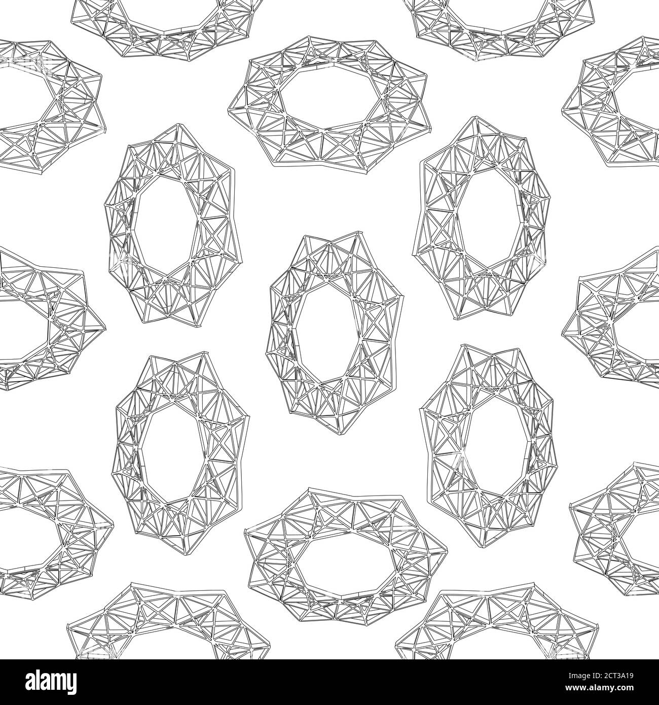 Seamless vector pattern isolated geometry star shape Stock Vector Image ...