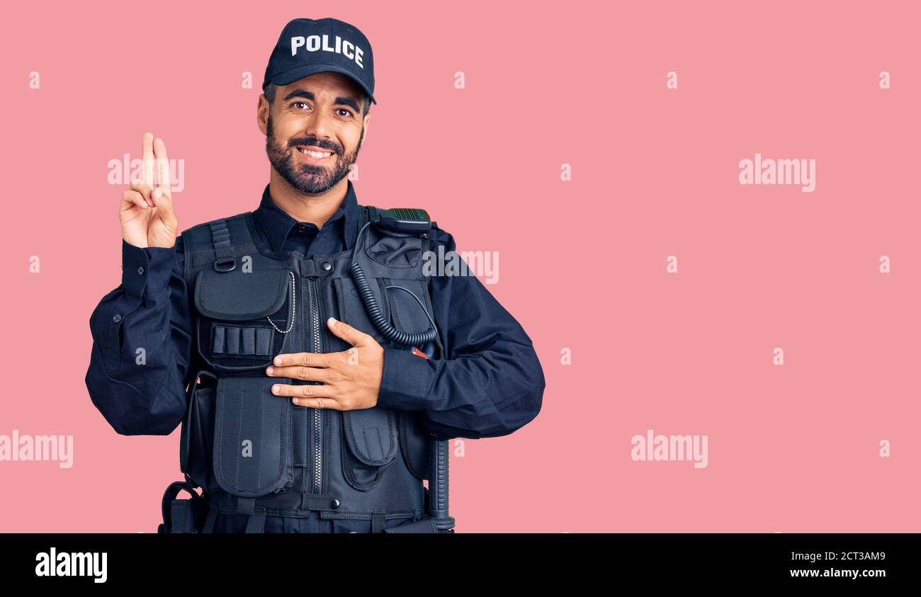 Pledge of allegiance police uniform hi-res stock photography and images ...