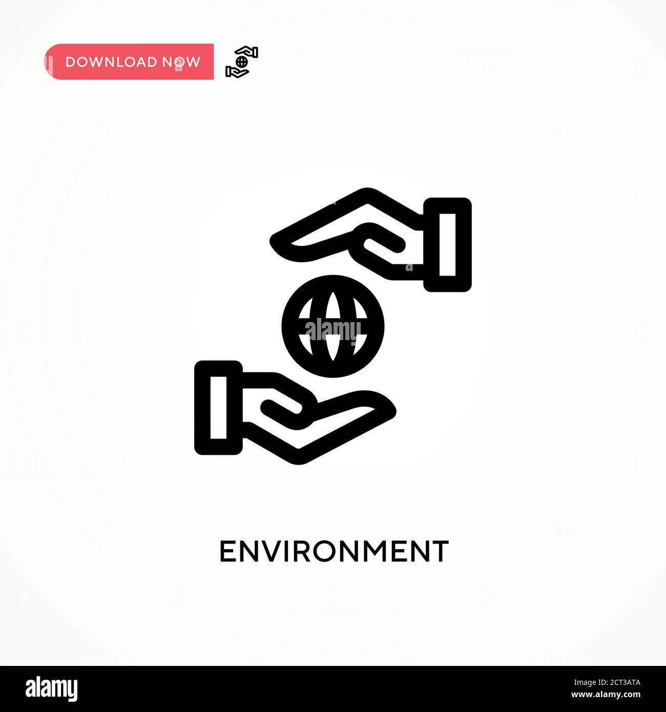 Environment Simple vector icon. Modern, simple flat vector illustration ...