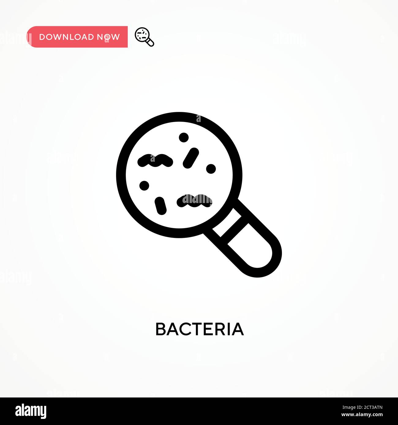 Bacteria Simple vector icon. Modern, simple flat vector illustration ...