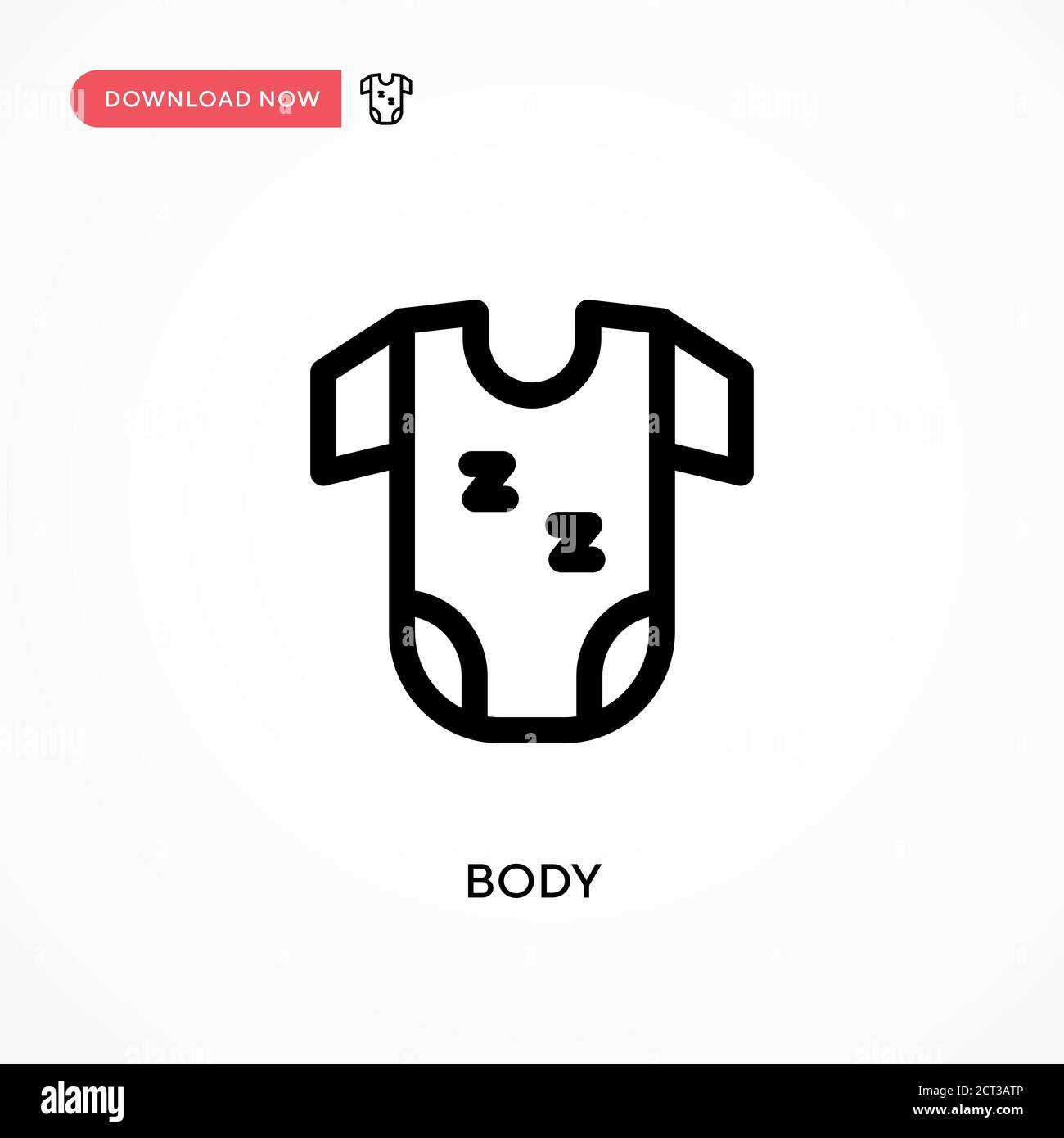 Body Simple vector icon. Modern, simple flat vector illustration for ...