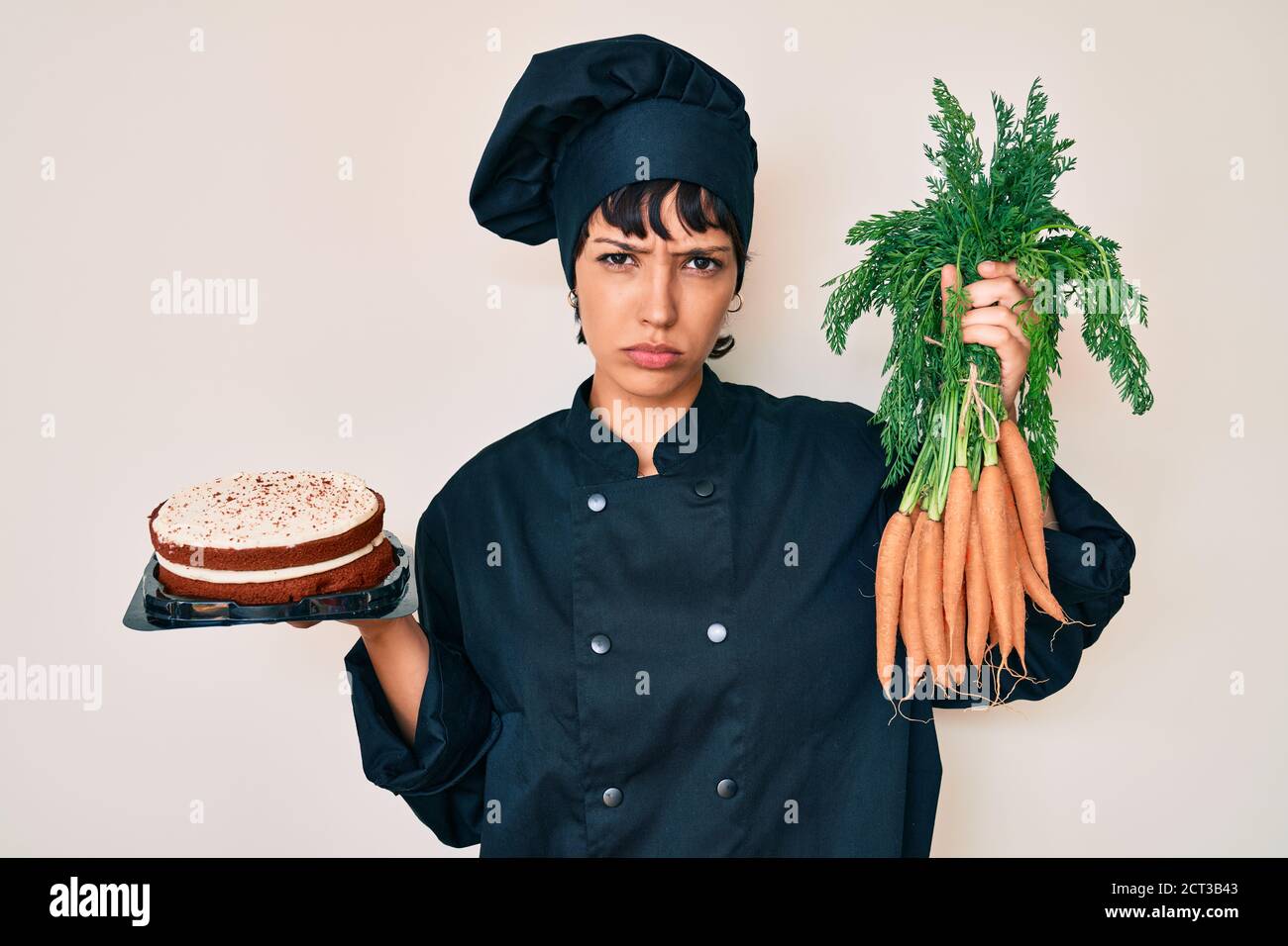 Grumpy woman and cake hi-res stock photography and images - Alamy