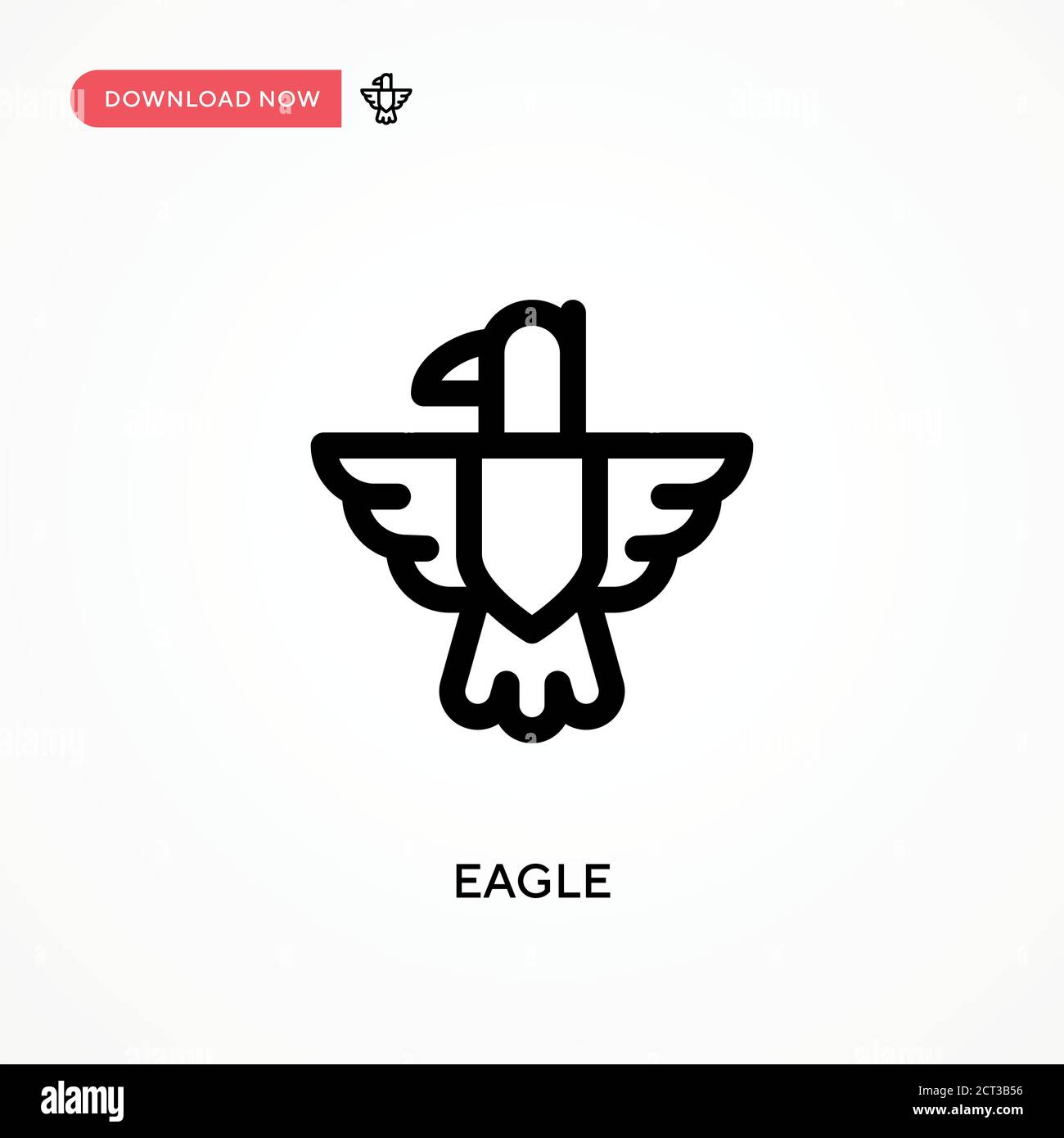 Eagle Simple vector icon. Modern, simple flat vector illustration for ...