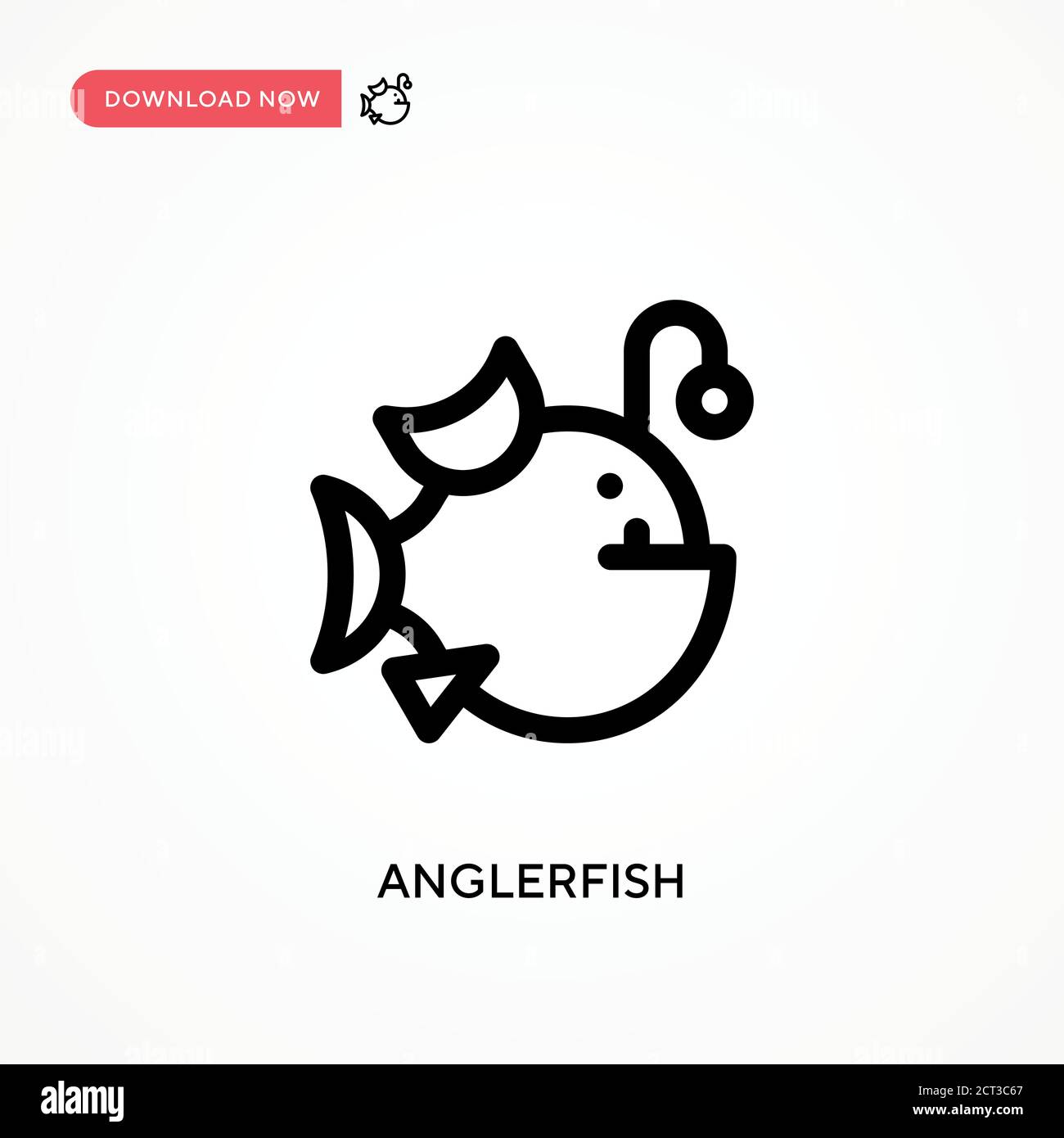 Deep sea anglerfish vector vectors hi-res stock photography and images ...