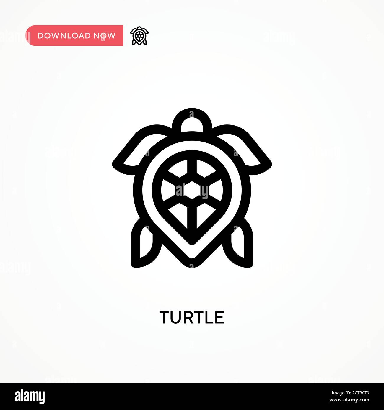 Turtle Simple vector icon. Modern, simple flat vector illustration for ...