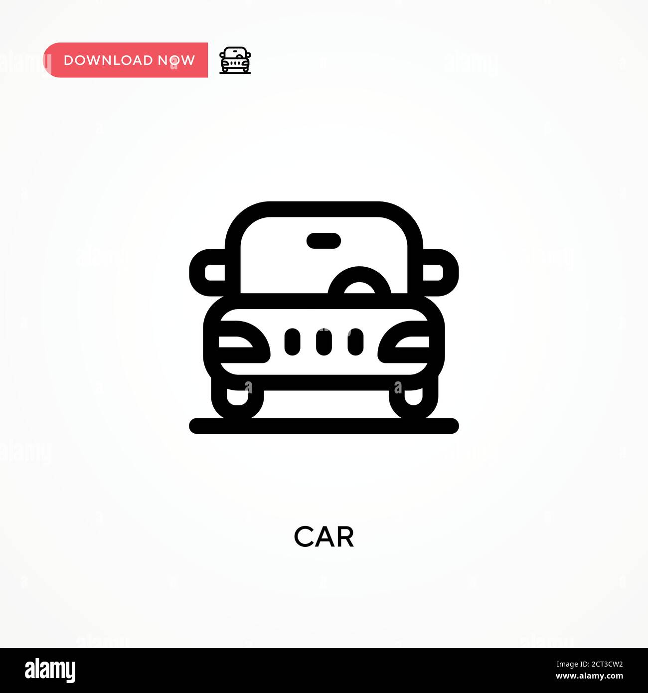 Car Simple vector icon. Modern, simple flat vector illustration for web ...