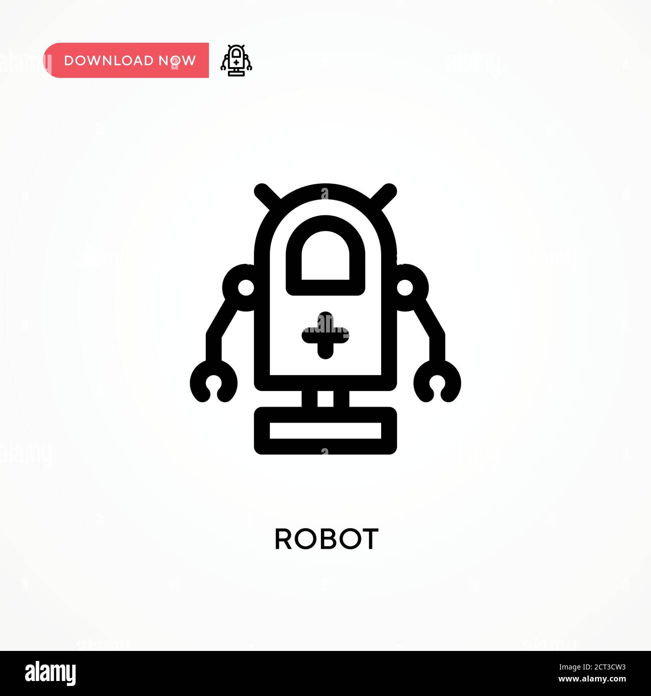 Robot Simple vector icon. Modern, simple flat vector illustration for ...