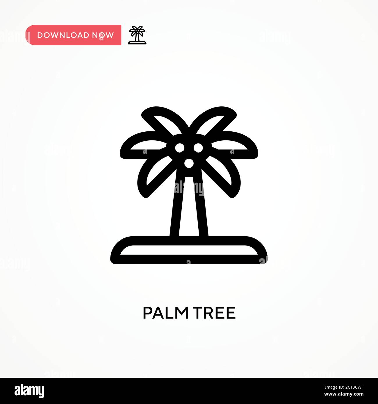 Palm tree Simple vector icon. Modern, simple flat vector illustration ...