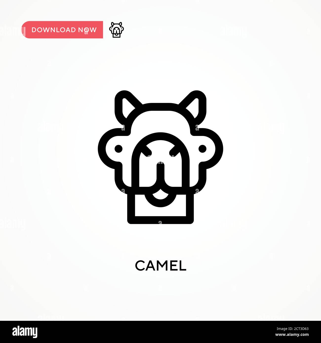 Camel Simple vector icon. Modern, simple flat vector illustration for ...