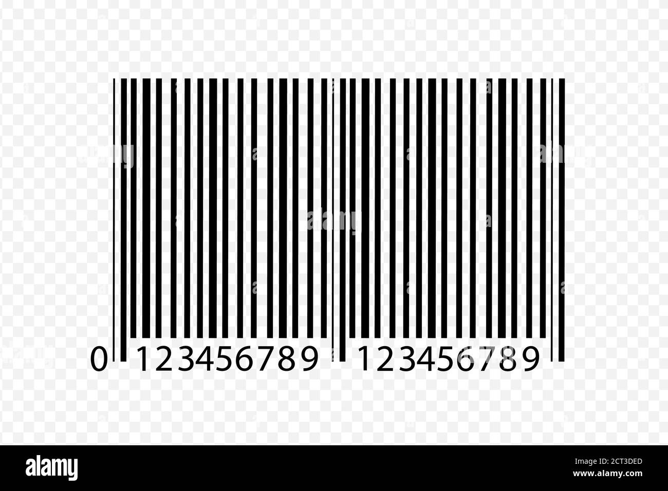 Realistic bar code icon. A modern simple flat barcode. Marketing, the ...