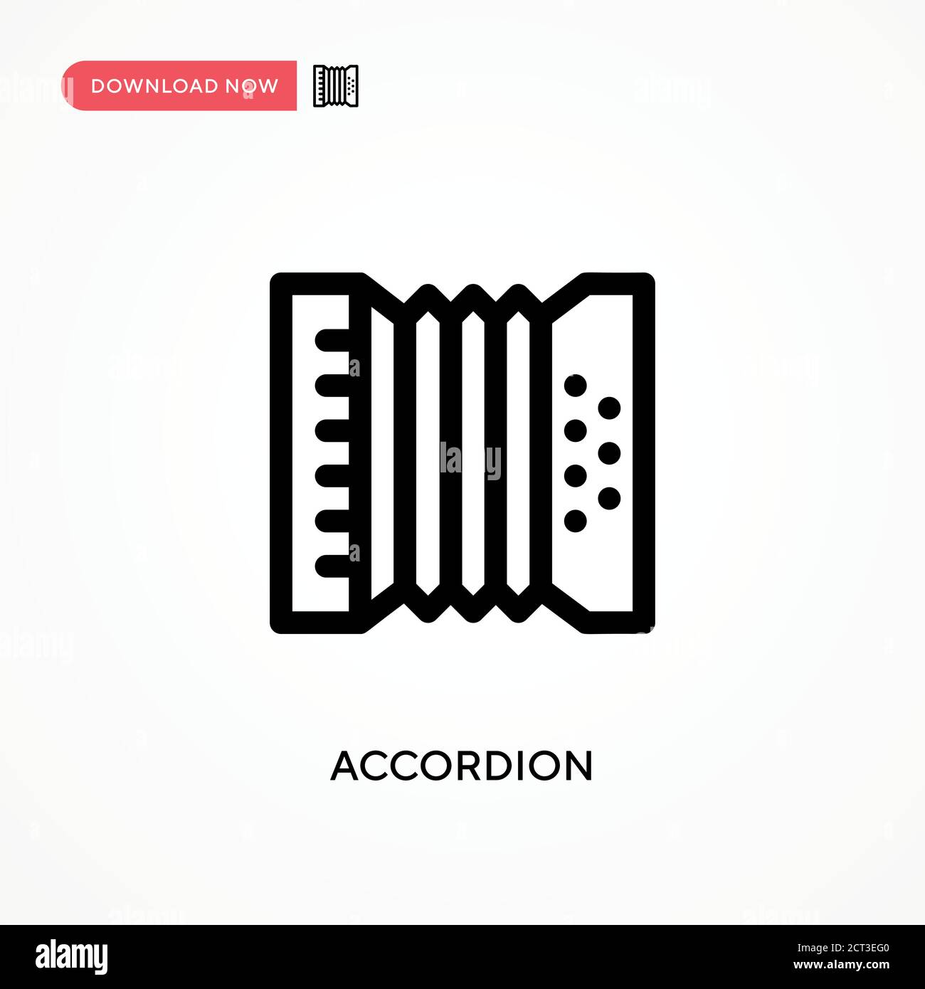 Accordion Simple vector icon. Modern, simple flat vector illustration ...