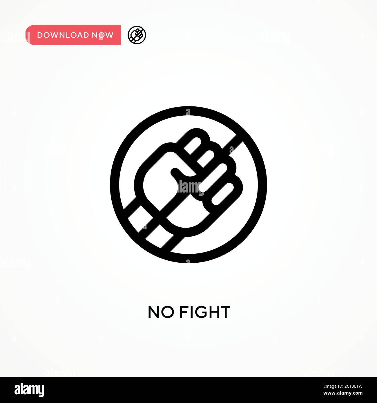 No fight cartoon Cut Out Stock Images & Pictures - Alamy