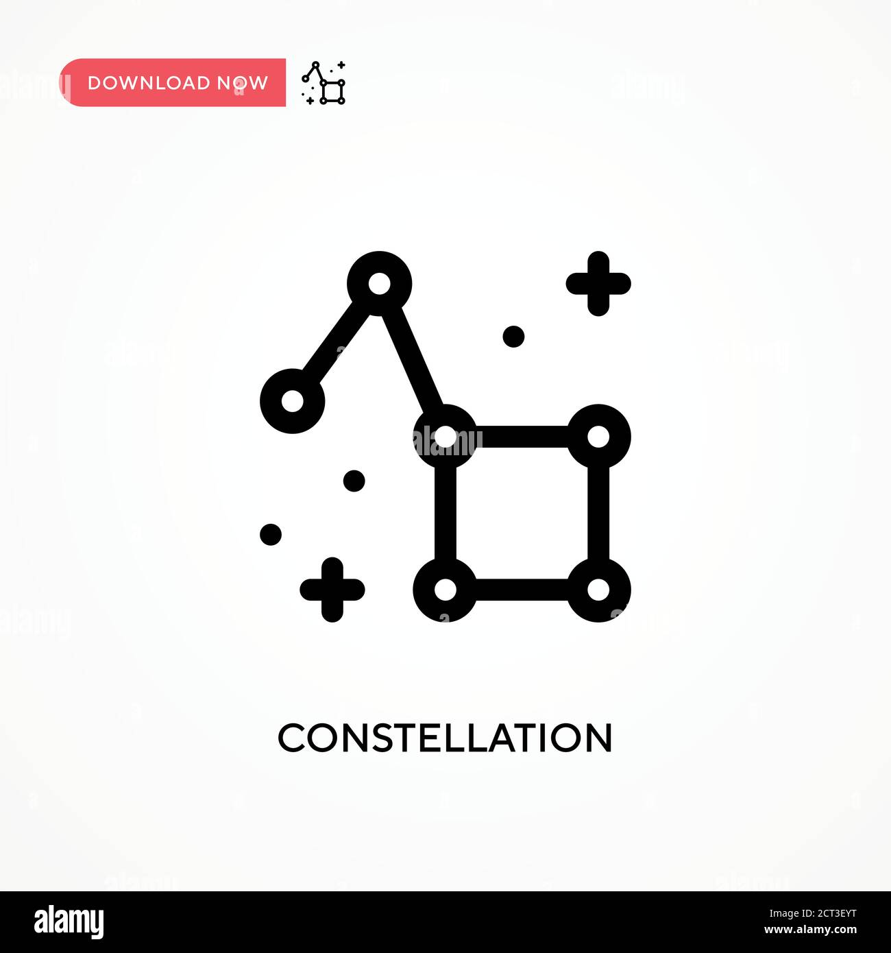 Constellation Simple vector icon. Modern, simple flat vector ...