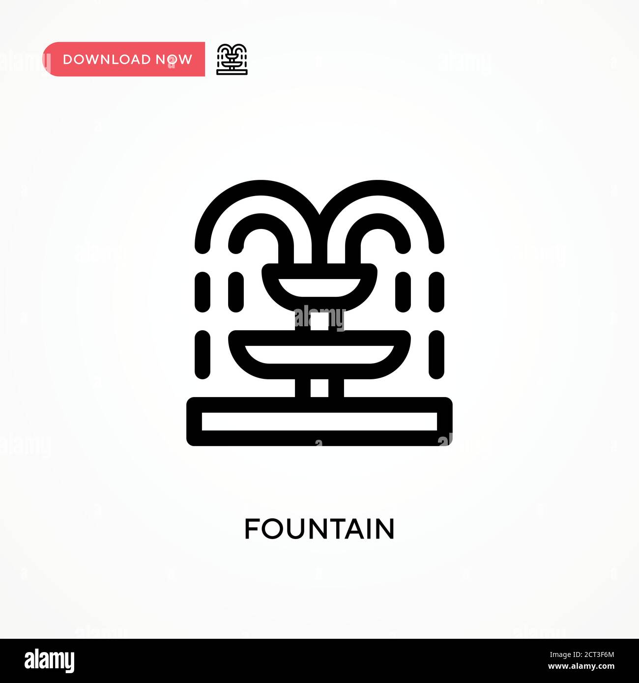 Fountain Simple vector icon. Modern, simple flat vector illustration ...