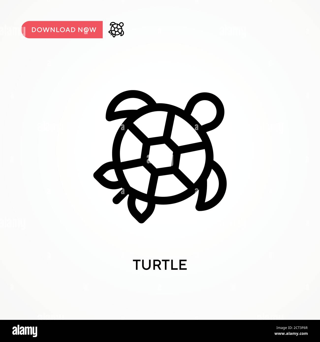 Turtle Simple vector icon. Modern, simple flat vector illustration for ...