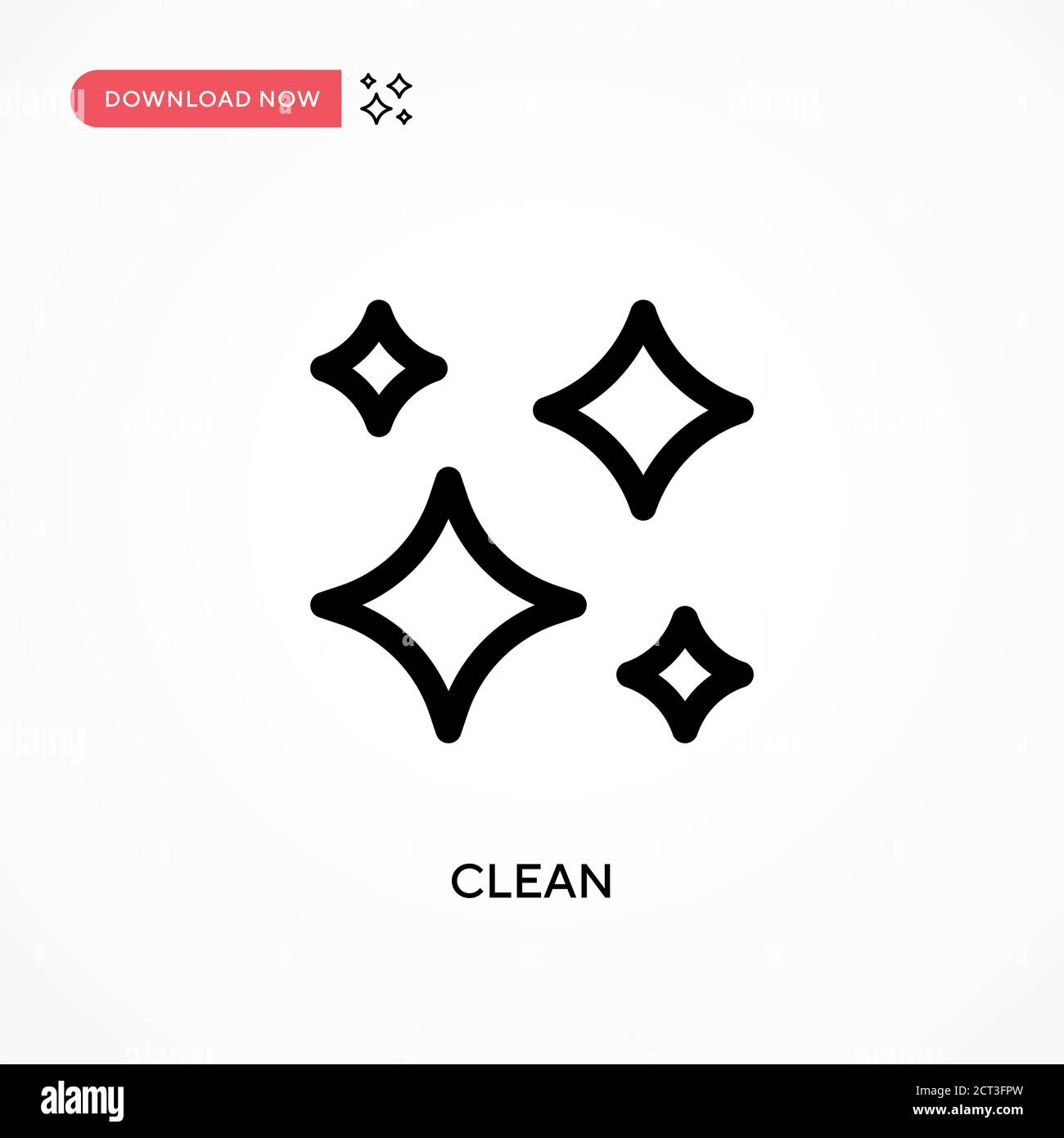 Clean Simple vector icon. Modern, simple flat vector illustration for ...