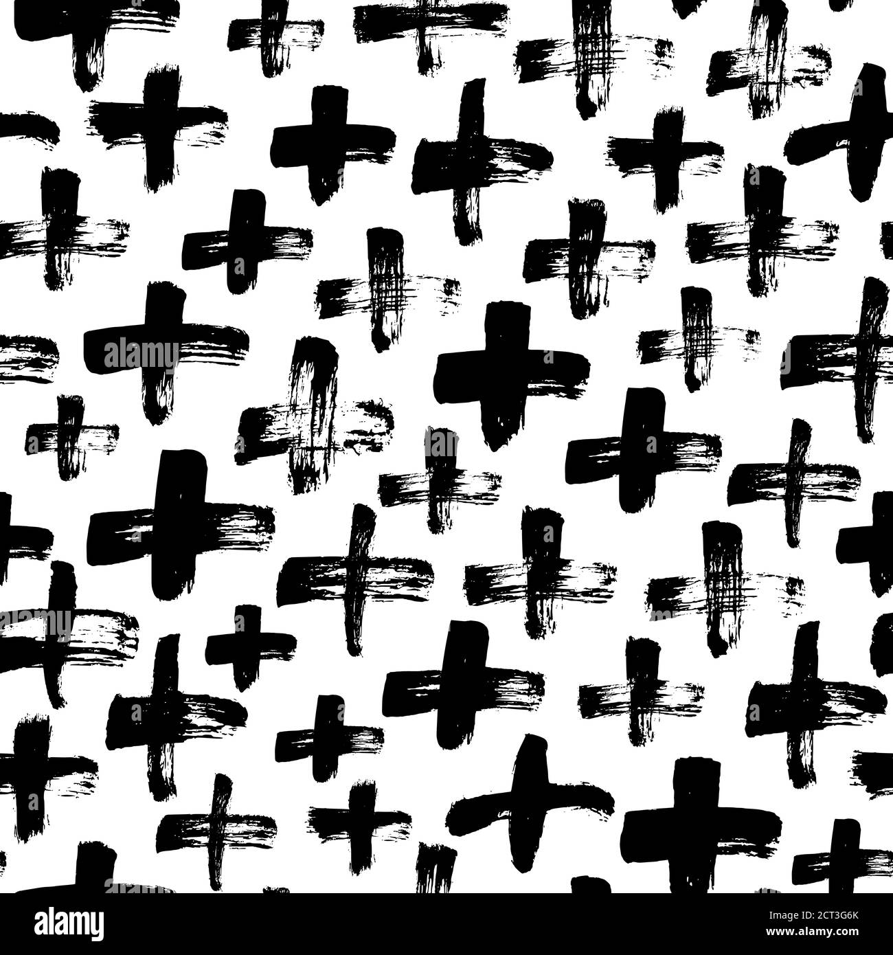 Black crosses vector seamless pattern Stock Vector Image & Art - Alamy