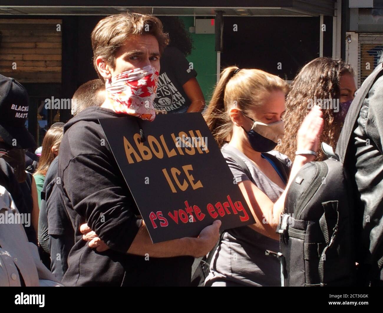 New York, New York, USA. 19th Sep, 2020. Abolish I.C.E. protest at ...