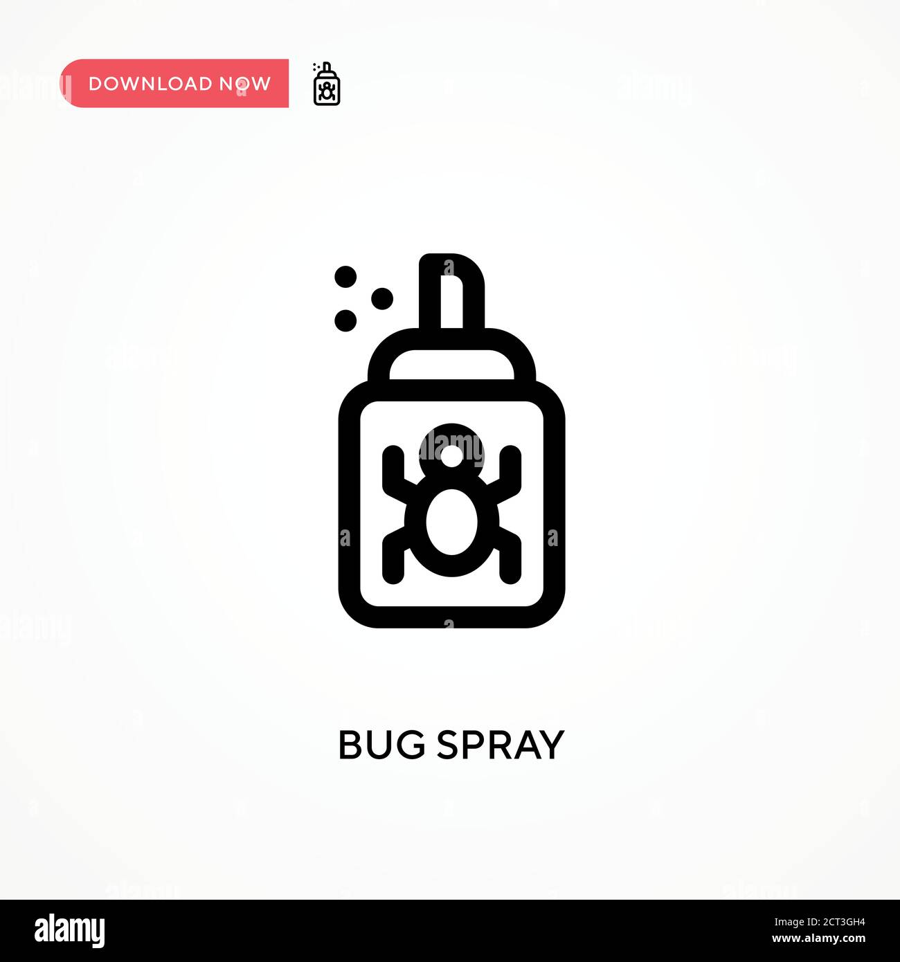Bug spray Simple vector icon. Modern, simple flat vector illustration ...