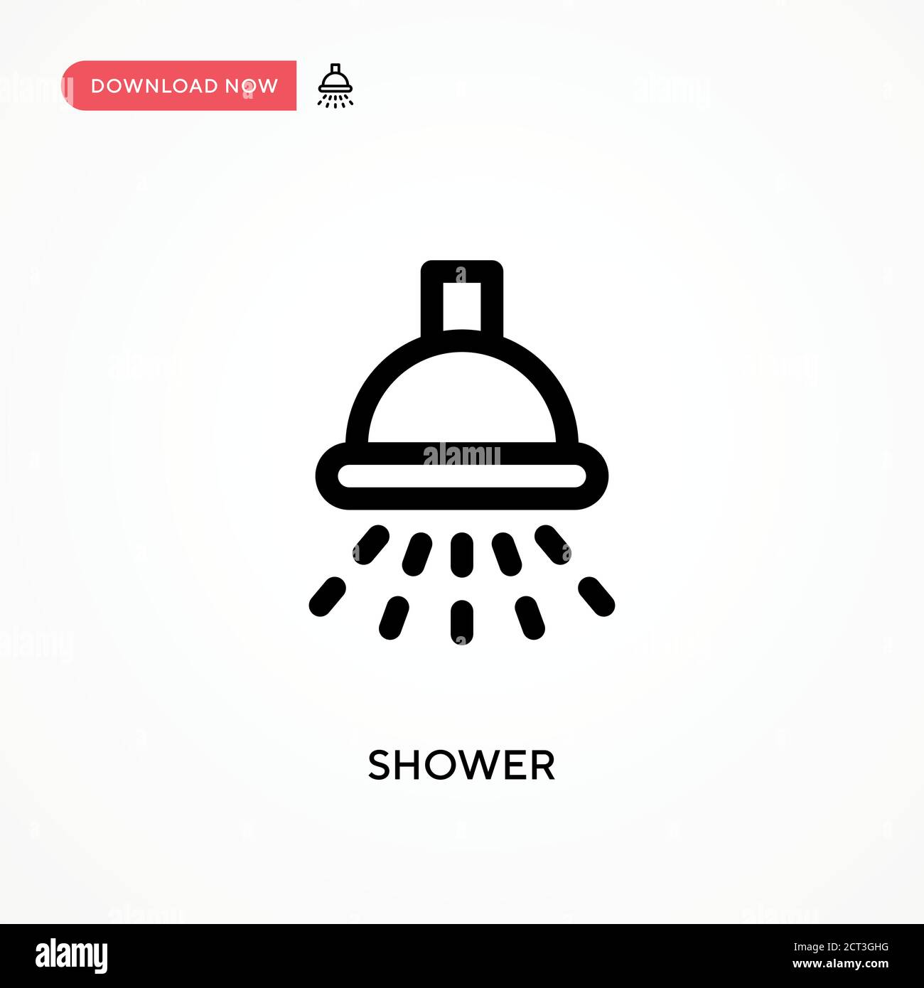 Woman showering home Stock Vector Images - Alamy