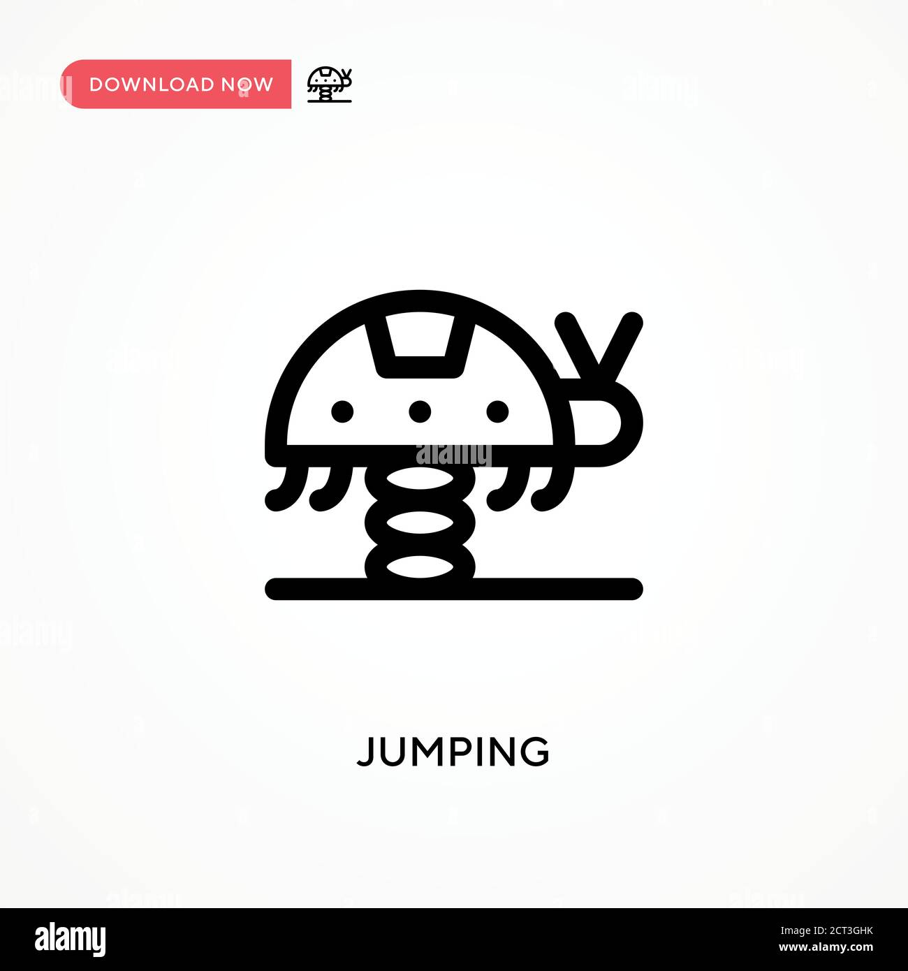 Jumping Simple vector icon. Modern, simple flat vector illustration for ...