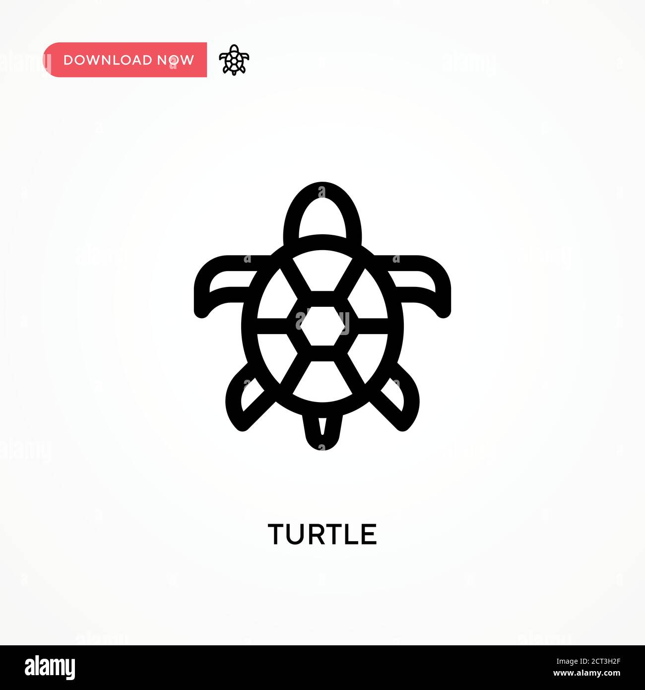 Turtle Simple vector icon. Modern, simple flat vector illustration for ...