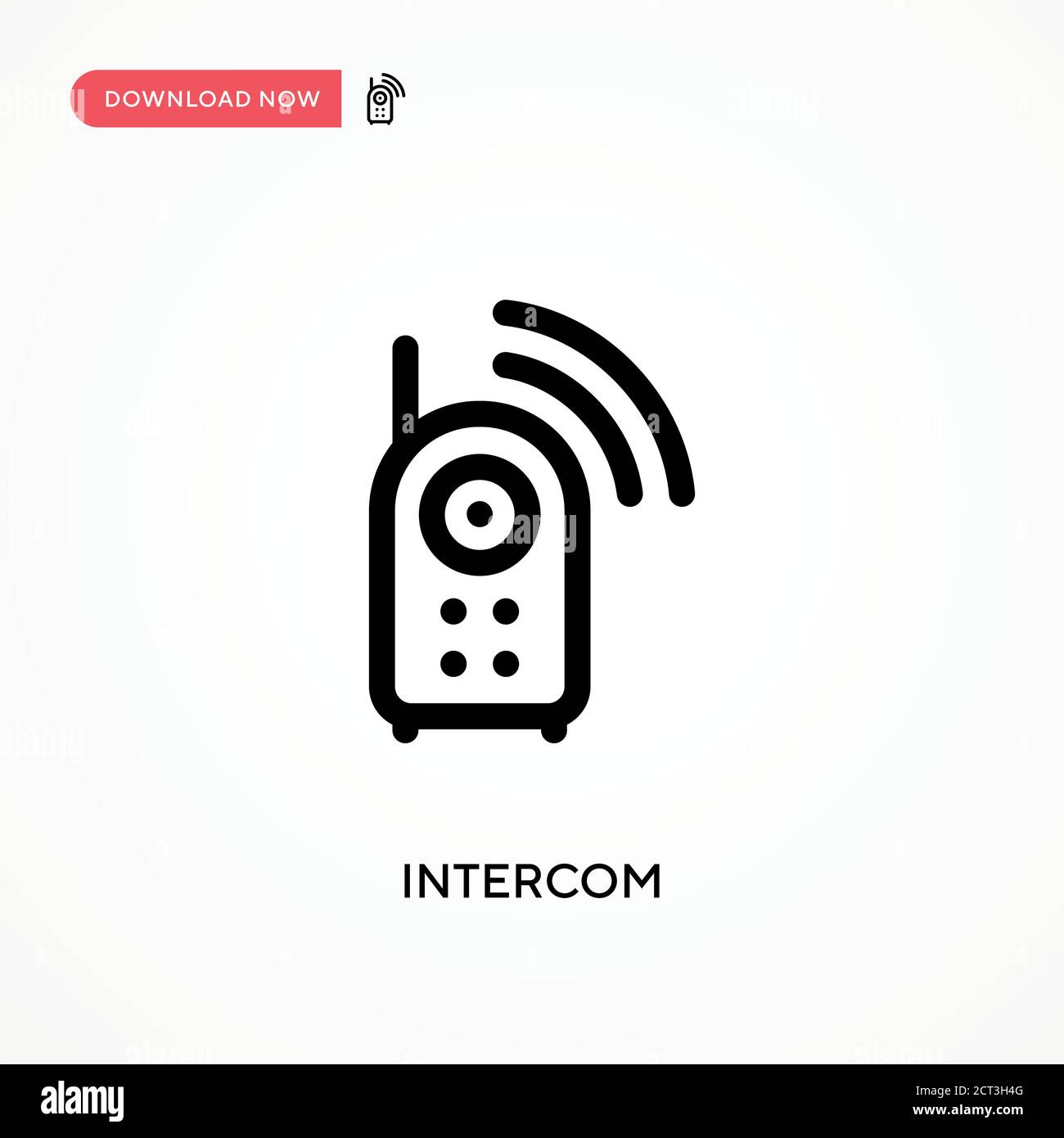 Intercom Simple vector icon. Modern, simple flat vector illustration ...