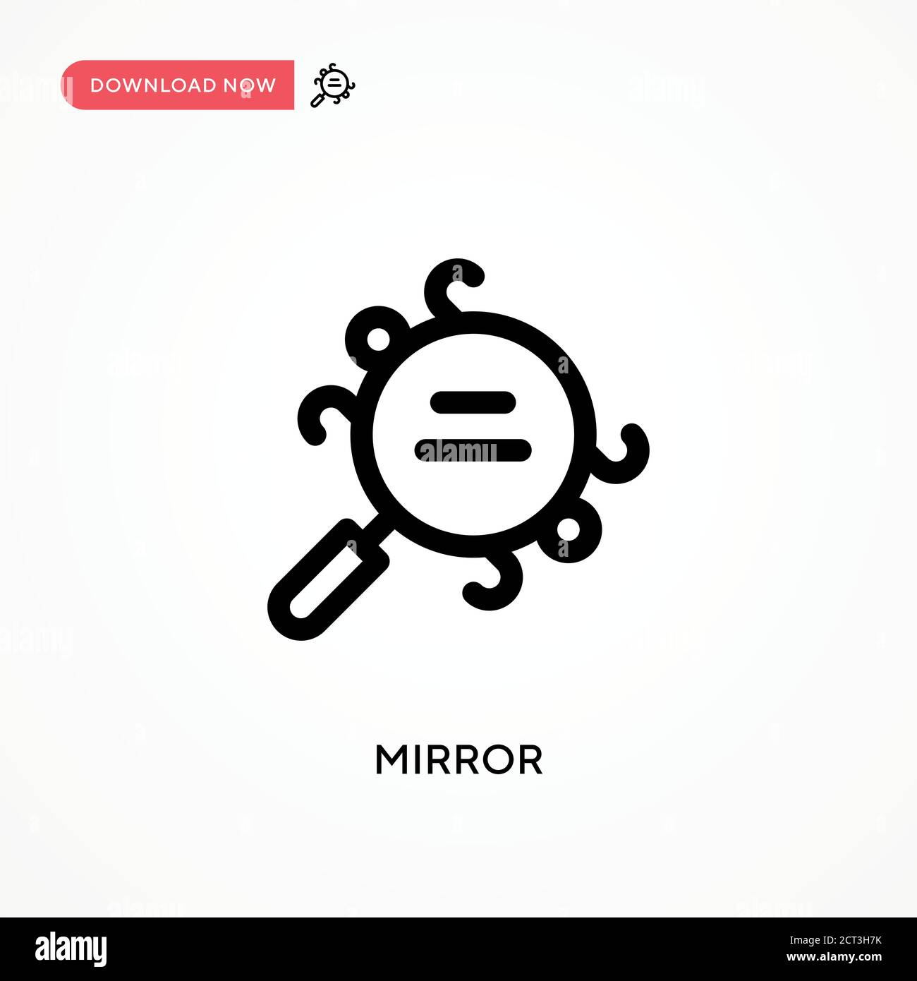 Mirror Simple vector icon. Modern, simple flat vector illustration for ...