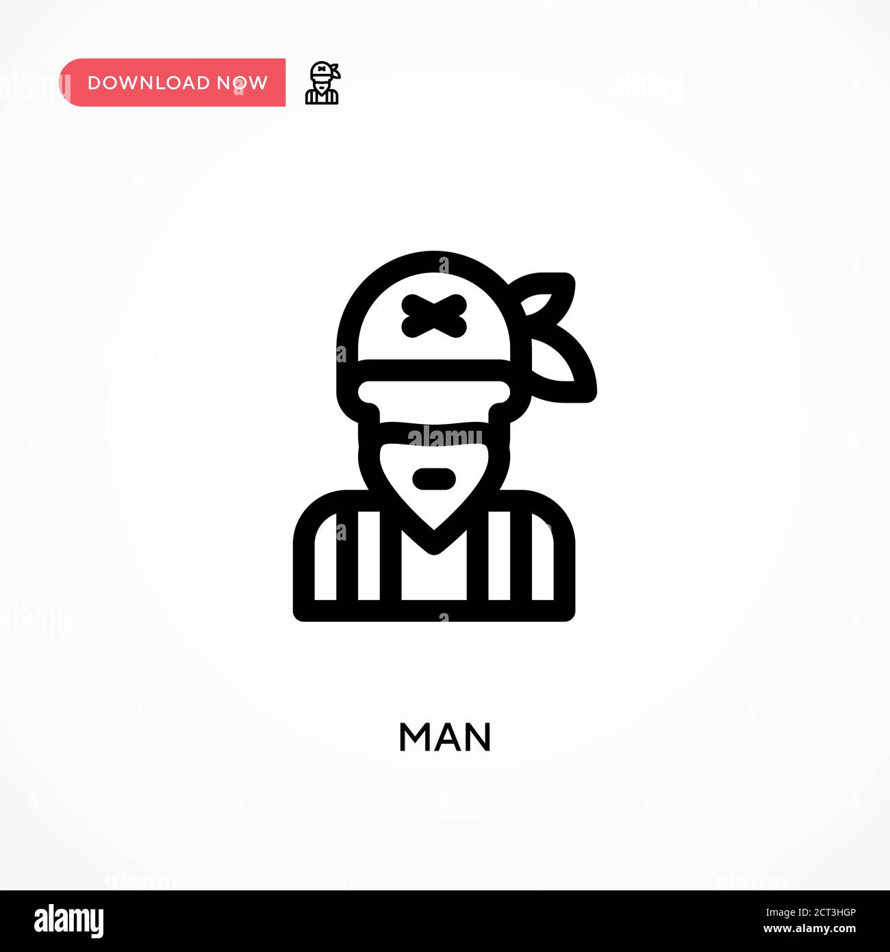 Man Simple vector icon. Modern, simple flat vector illustration for web ...