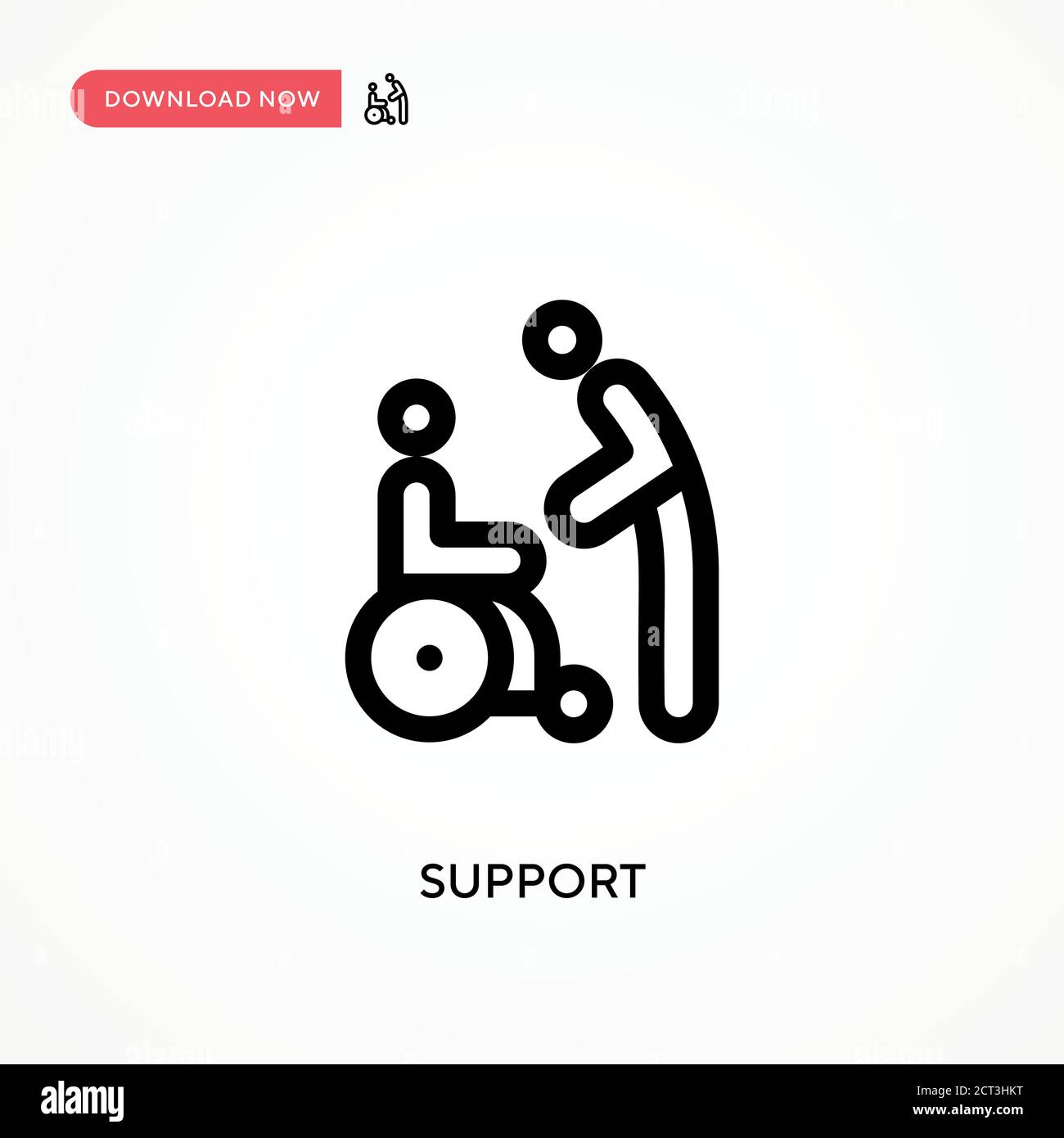 Support Simple vector icon. Modern, simple flat vector illustration for ...