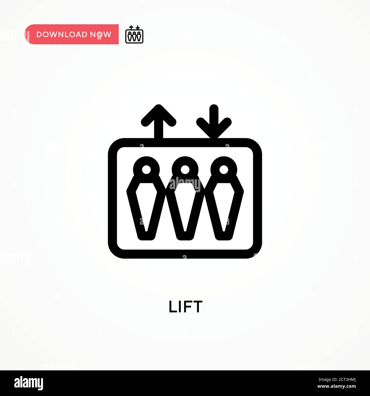 Lift Simple vector icon. Modern, simple flat vector illustration for ...