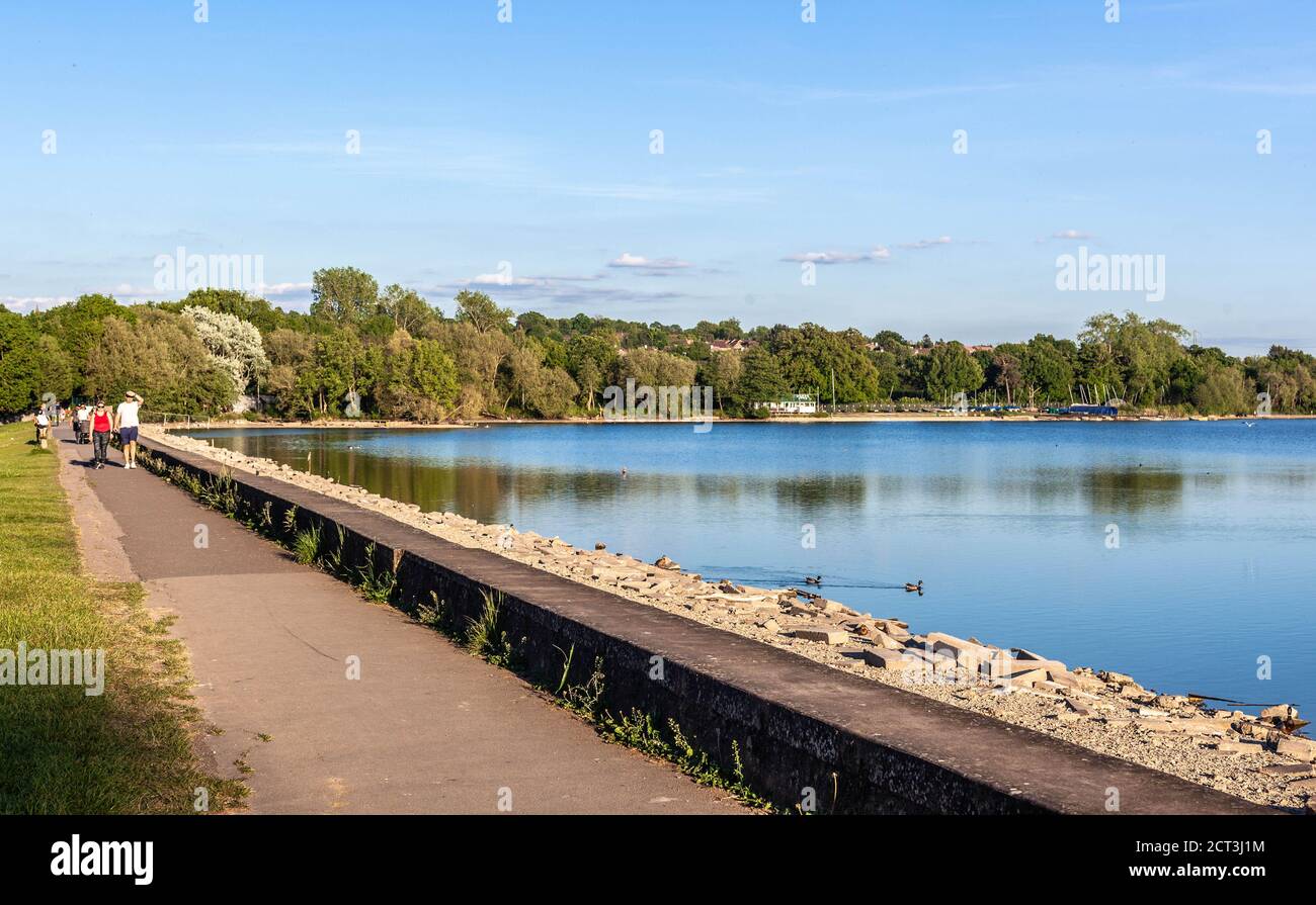 Aldenham Country Park reservoir, Hertfordshire, England, UK Stock Photo ...