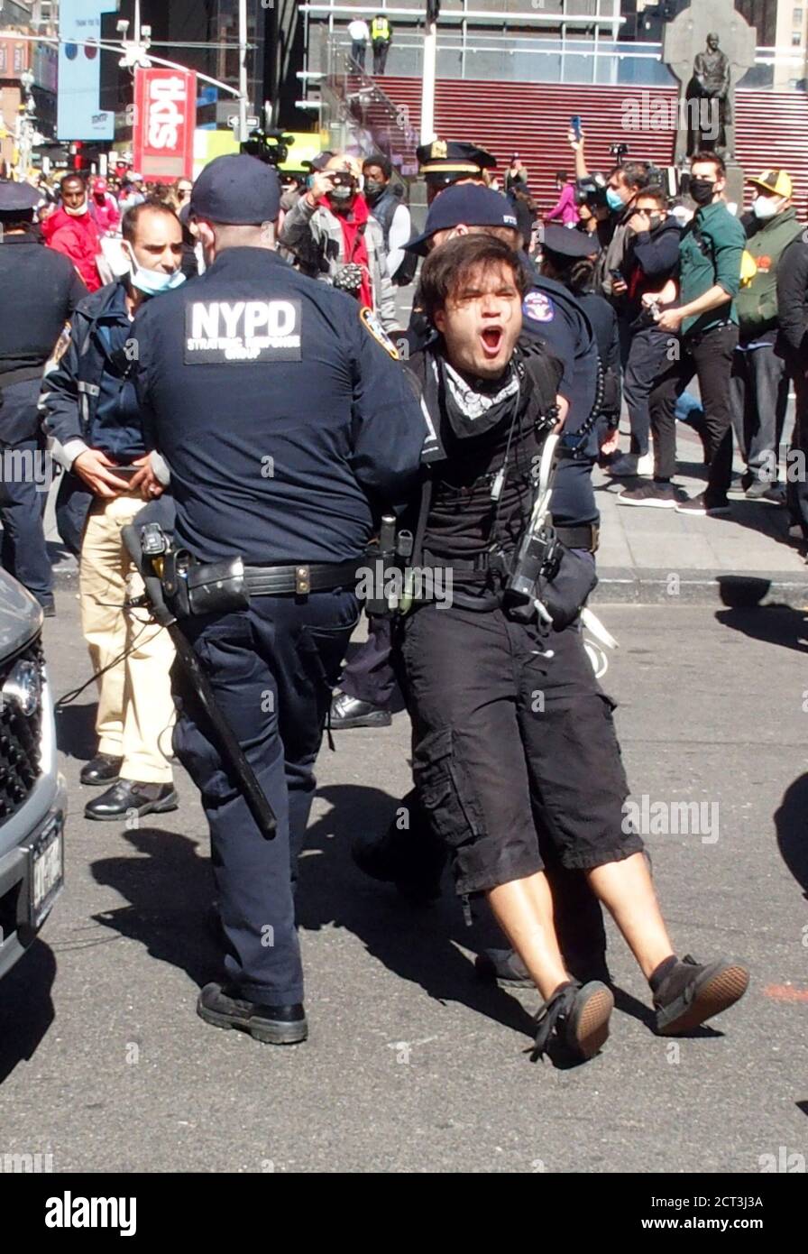 New York, New York, USA. 19th Sep, 2020. Abolish I.C.E. protest at ...
