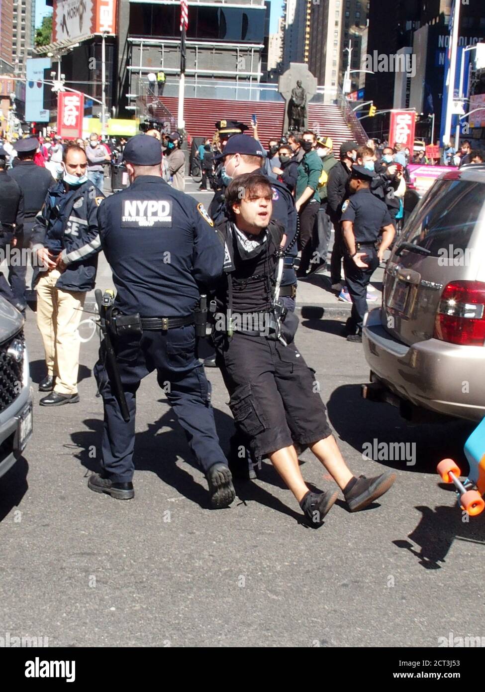 New York, New York, USA. 19th Sep, 2020. Abolish I.C.E. protest at ...