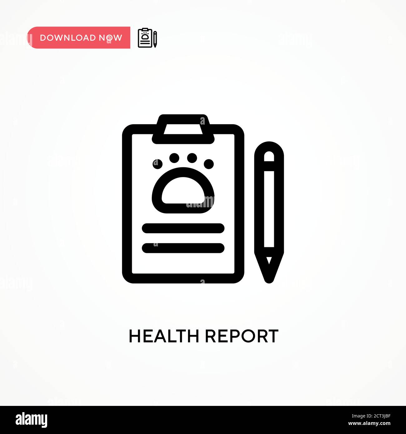 Health report Simple vector icon. Modern, simple flat vector ...