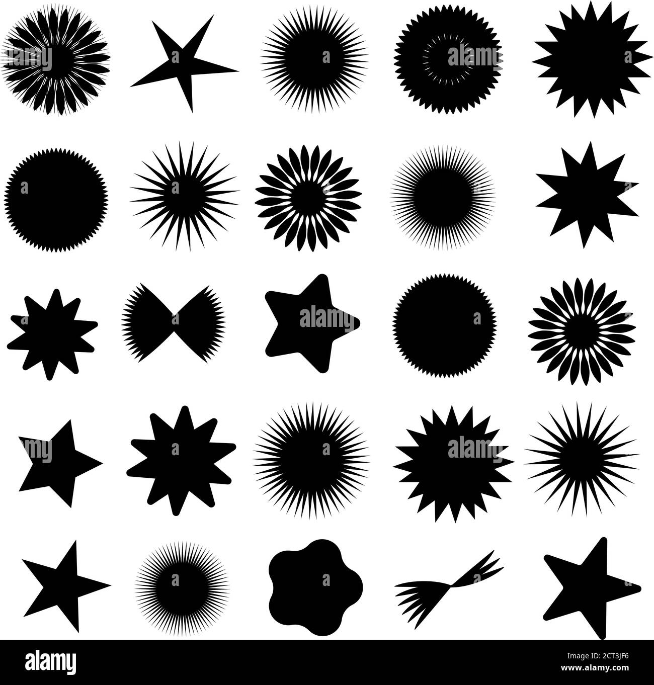Star icons set on a white background. Vector illustration Stock Vector ...