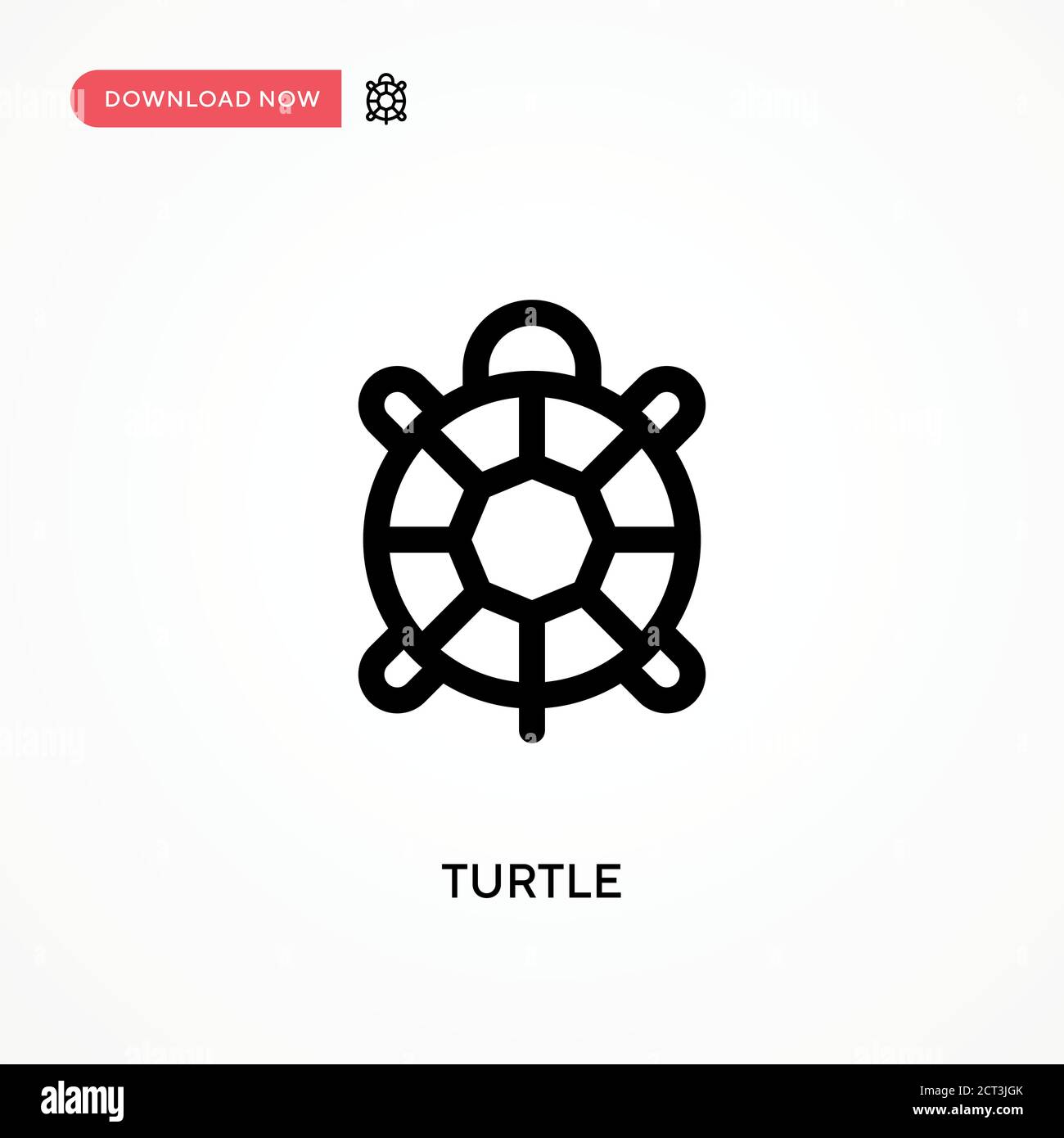 Turtle Simple vector icon. Modern, simple flat vector illustration for ...