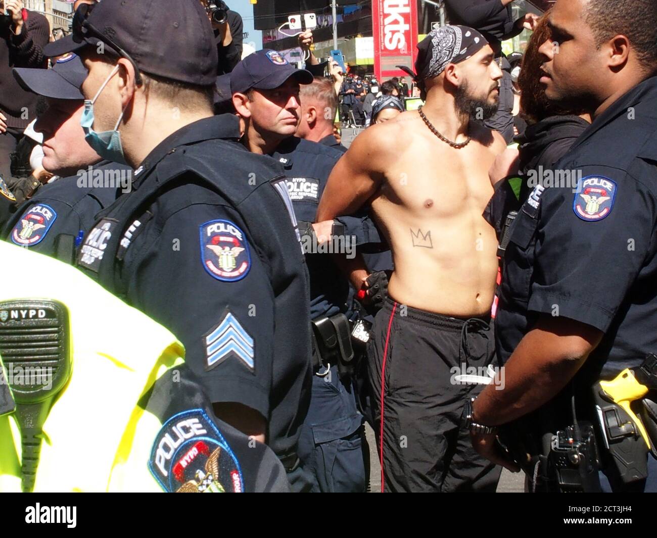 New York, New York, USA. 19th Sep, 2020. Abolish I.C.E. protest at ...