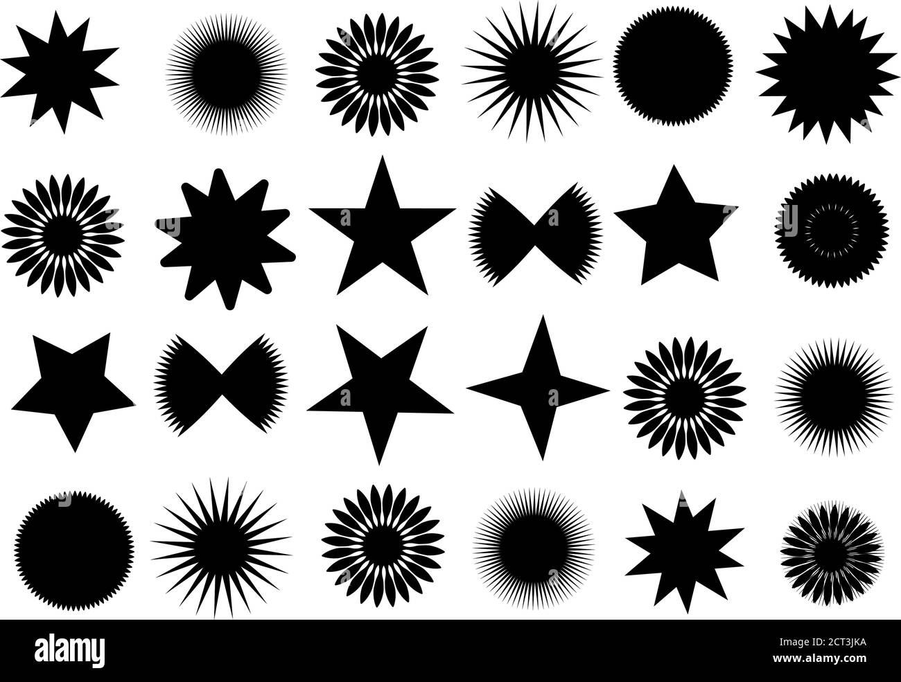 Star icons set on a white background. Vector illustration Stock Vector ...