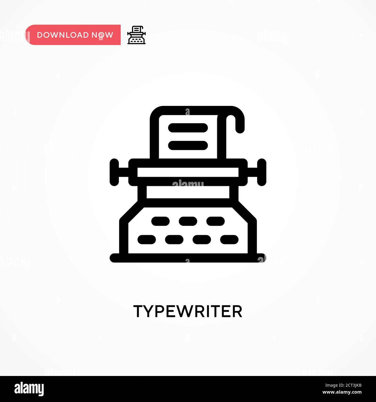 Typewriter Simple vector icon. Modern, simple flat vector illustration ...