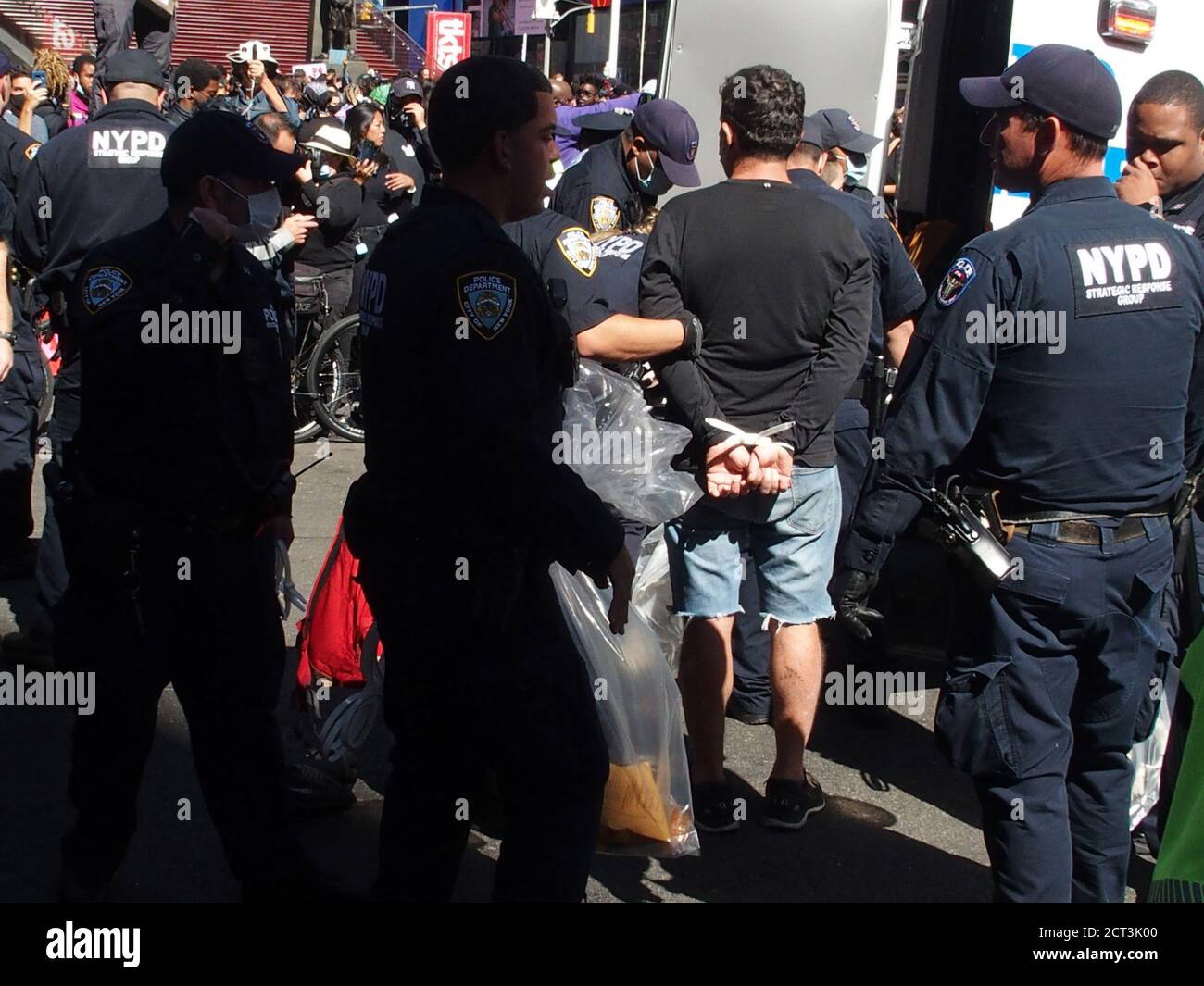 New York, New York, USA. 19th Sep, 2020. Abolish I.C.E. protest at ...