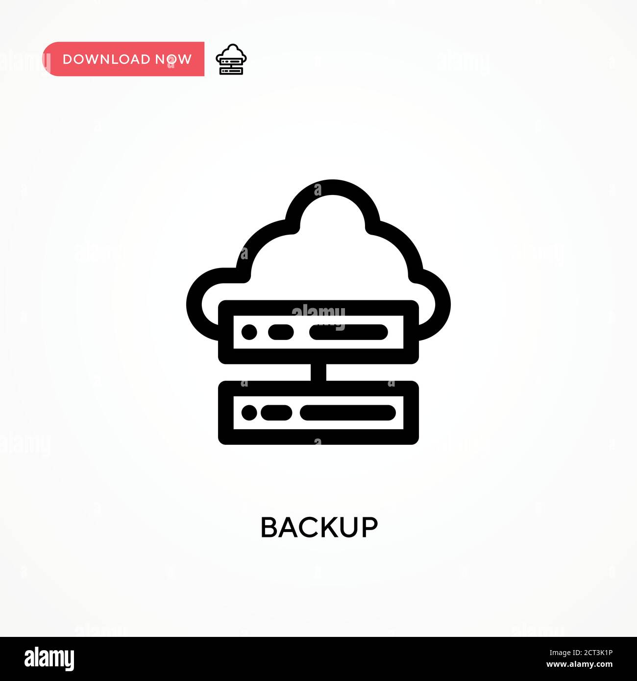 Backup Simple vector icon. Modern, simple flat vector illustration for ...