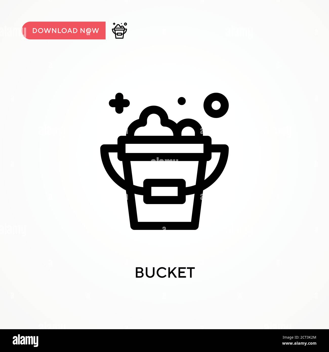 Bucket Simple vector icon. Modern, simple flat vector illustration for ...